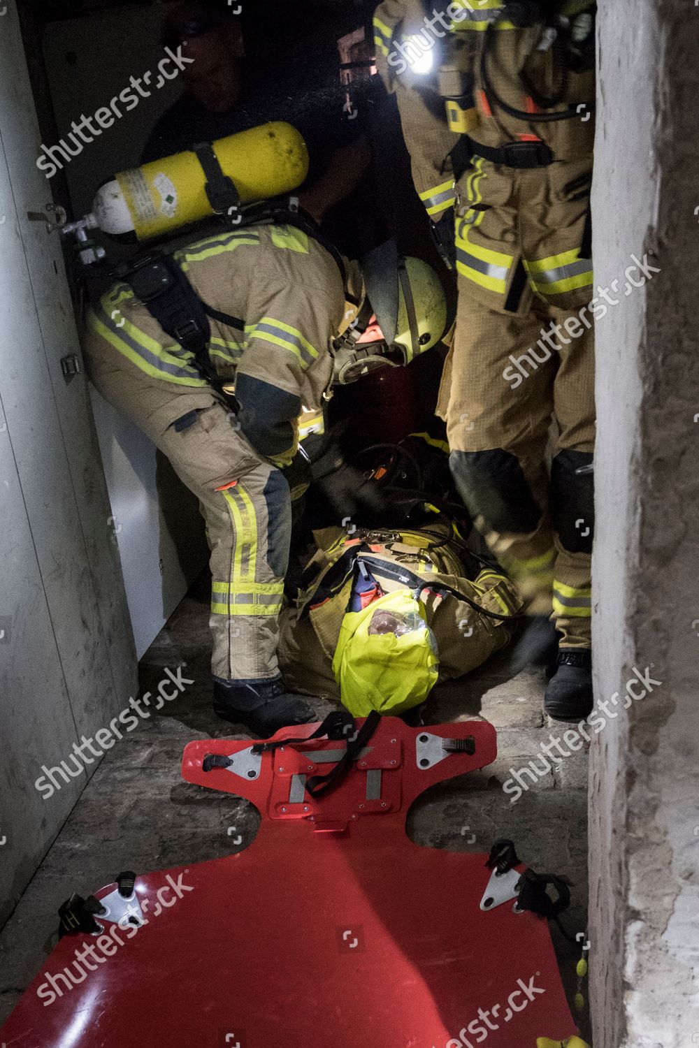 Training Respiratory Emergency Trained Squadron Ants Editorial Stock ...