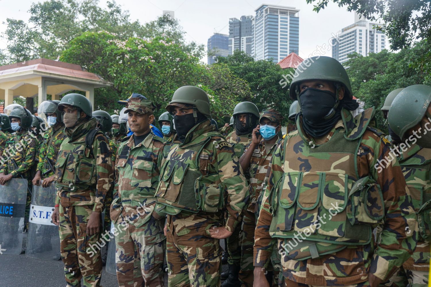 Massive Protest Being Held Front Fort Editorial Stock Photo - Stock ...