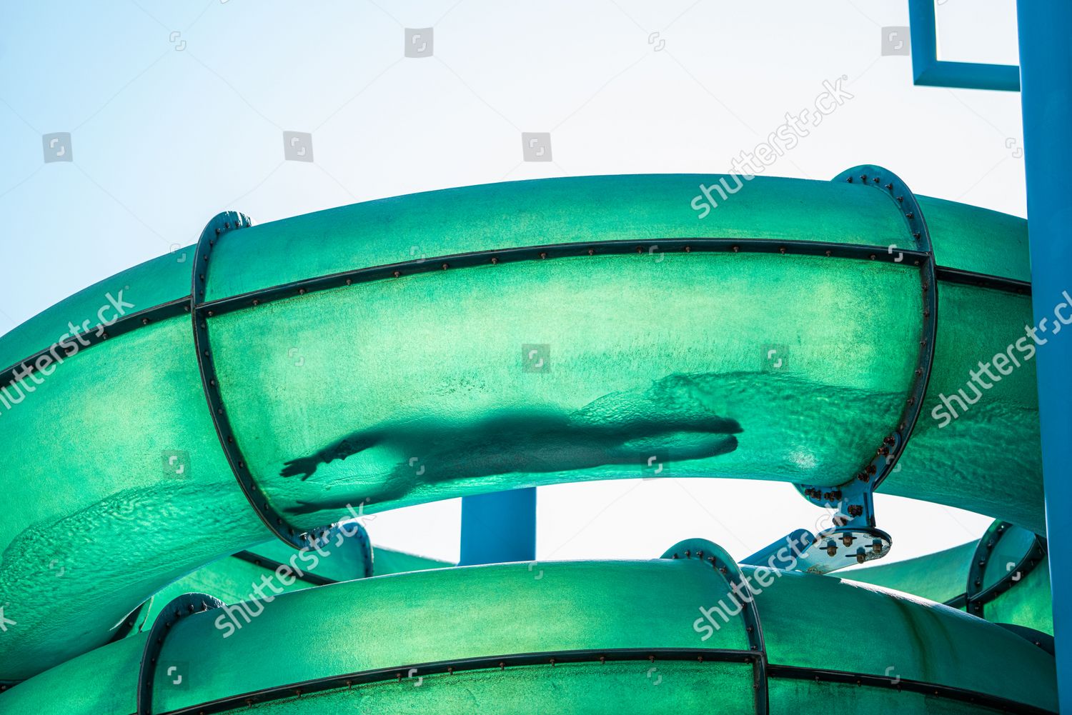 Swimmers Sliding Down Waterslide Coastal Suburb Editorial Stock Photo ...