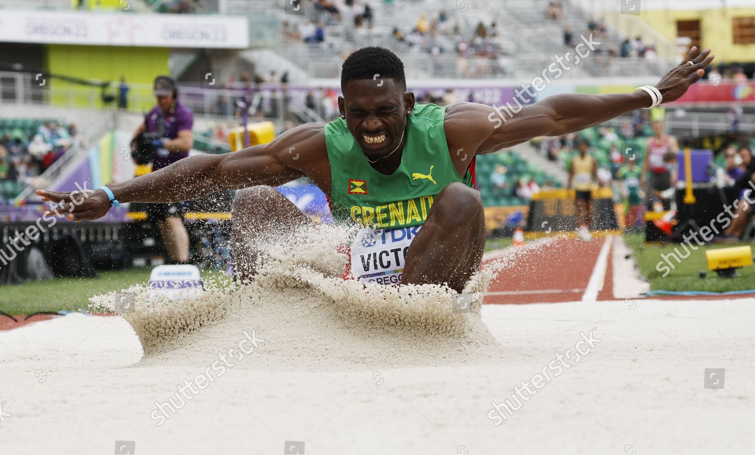 Lindon Victor Grenada Competes Long Jump Editorial Stock Photo - Stock ...