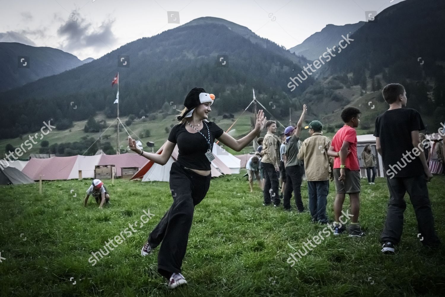 Scouts Playing Group Games Front Their Editorial Stock Photo - Stock ...