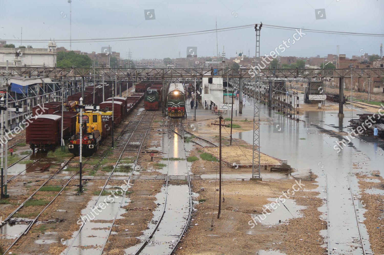 Flooded Train Station After Heavy Monsoon Editorial Stock Photo - Stock ...