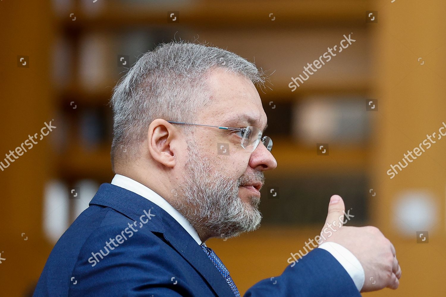 Ukrainian Minister Energy German Galushchenko Speaks Editorial Stock ...