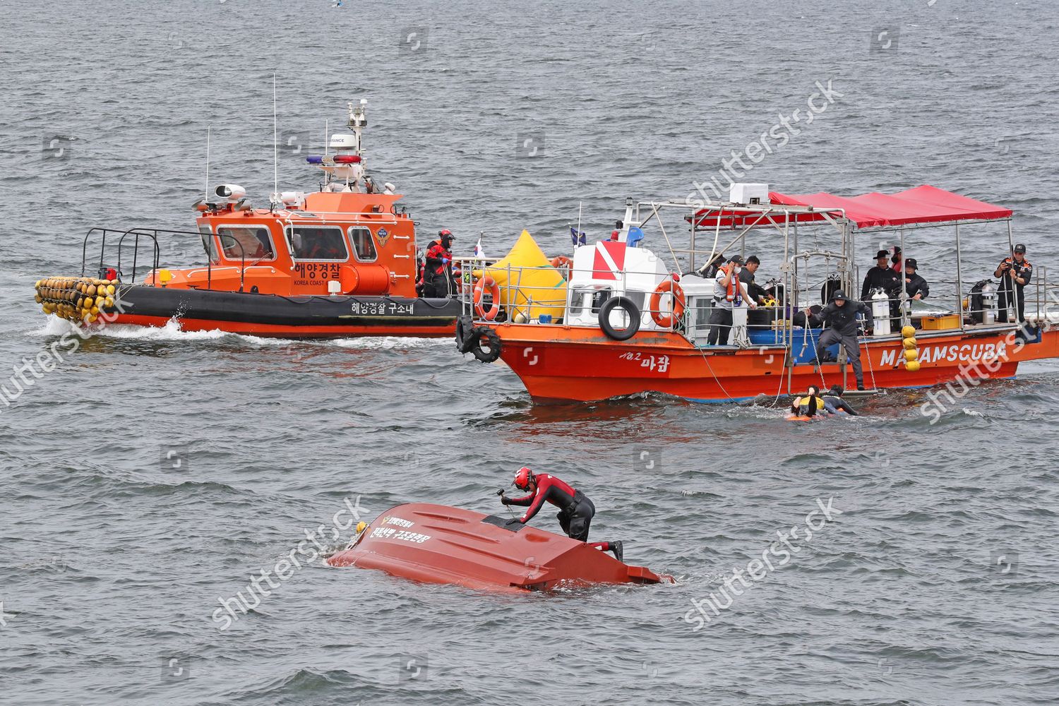 Coast Guards Civic Rescue Workers Conduct Editorial Stock Photo - Stock ...