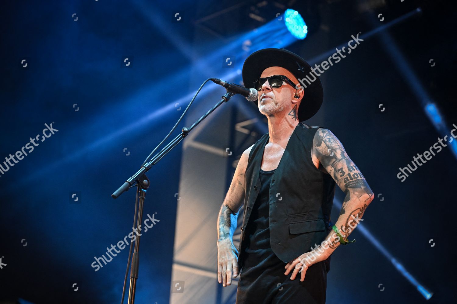 Singer Nergal Performing Live On Stage Editorial Stock Photo - Stock ...