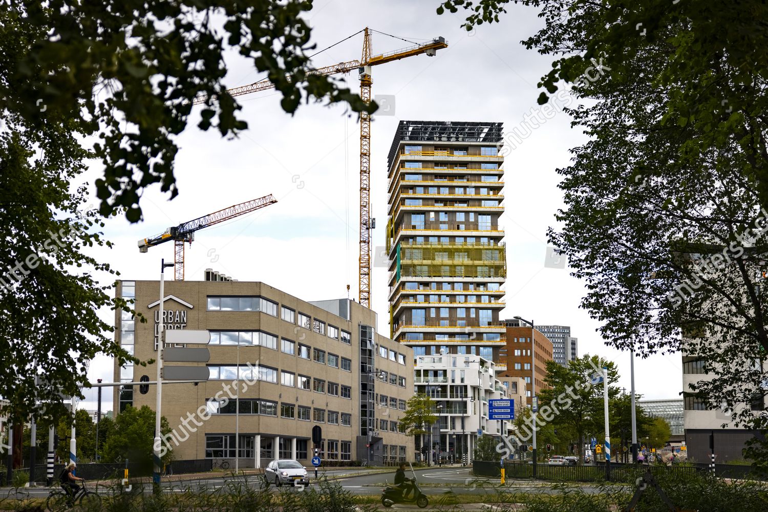 Residential Tower Vertical Construction Project Addition Editorial ...