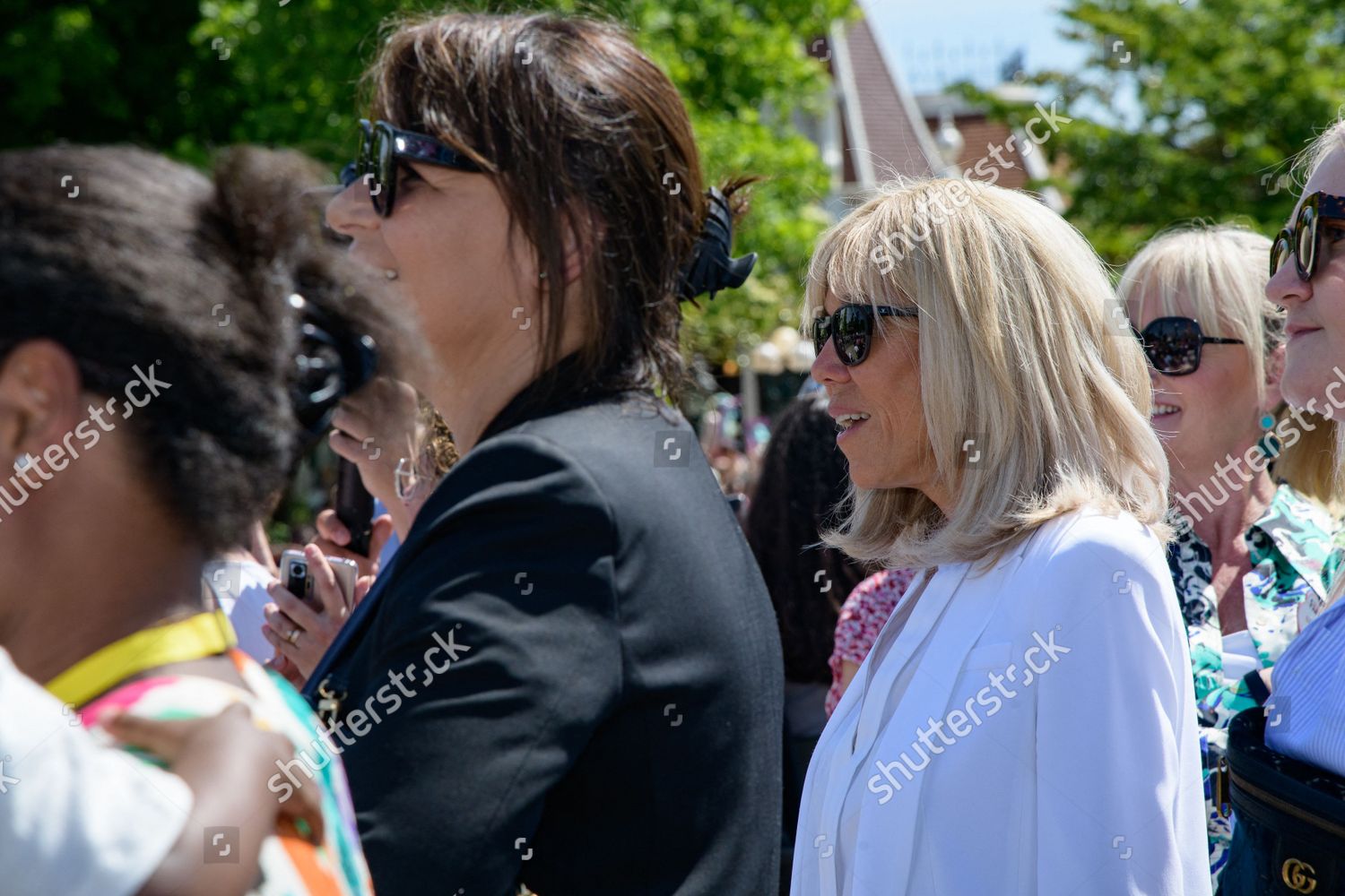 Exclusive First Lady Brigitte Macron Poses Editorial Stock Photo ...