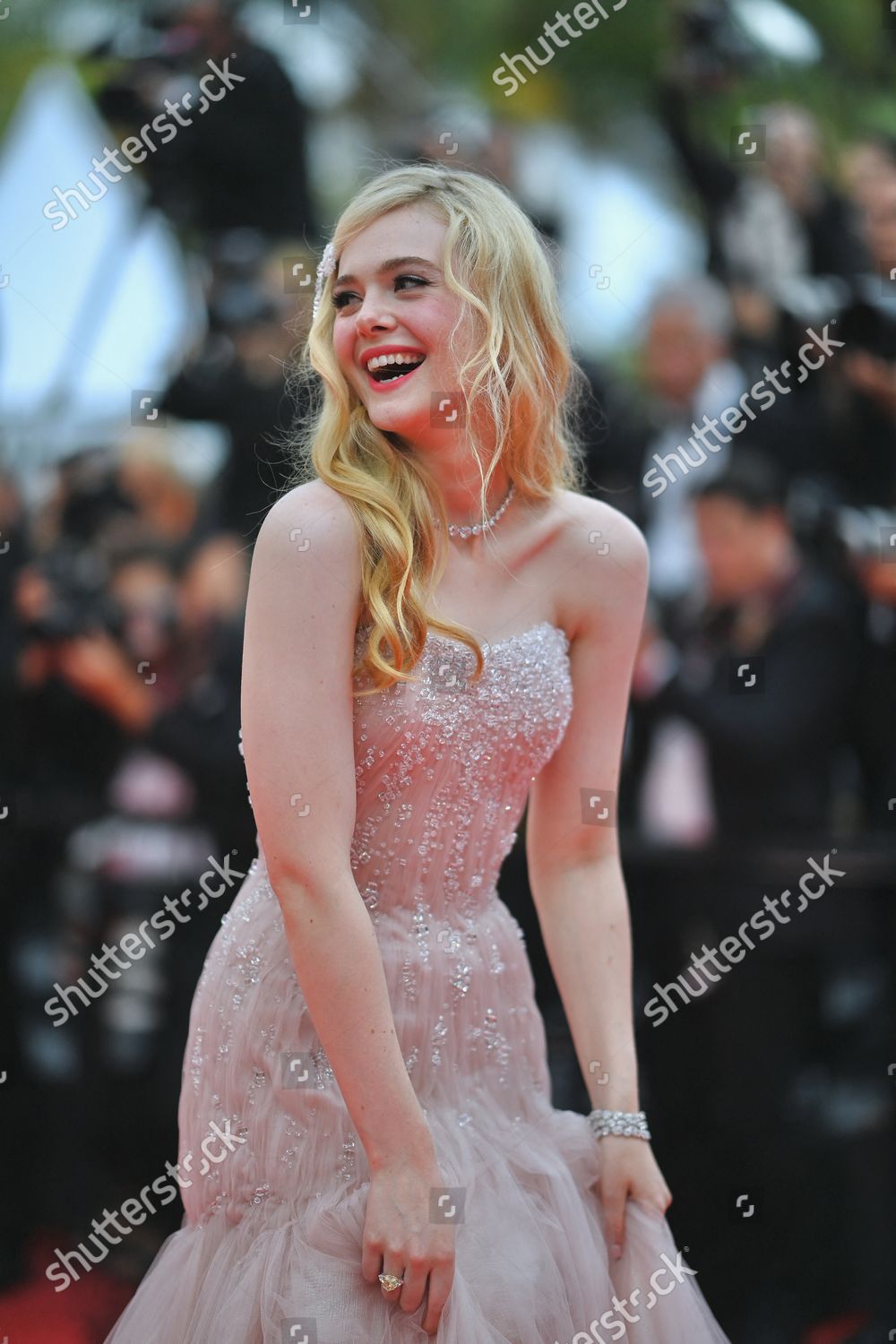Elle Fanning Arriving Screening Top Gun Editorial Stock Photo - Stock ...