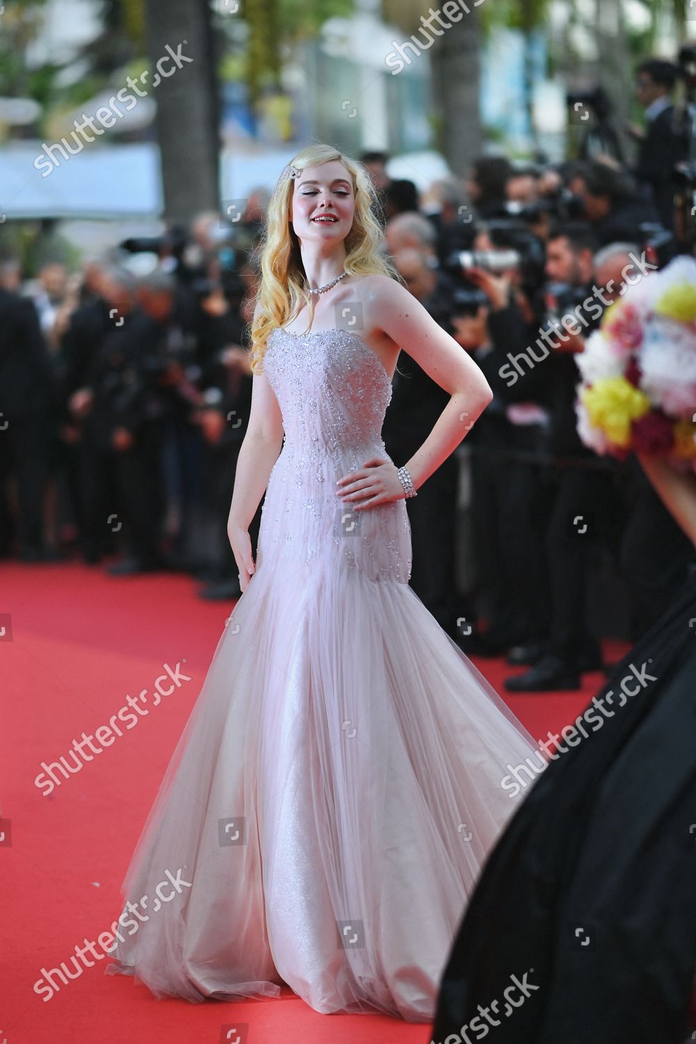 Elle Fanning Arriving Screening Top Gun Editorial Stock Photo - Stock ...