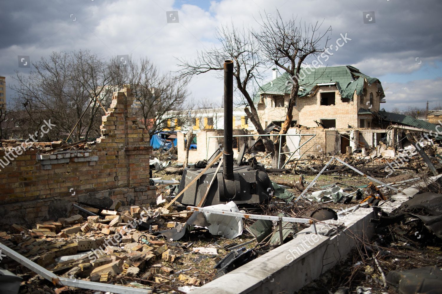 Street Filled Exploded Tanks Destroyed Buildings Editorial Stock Photo ...