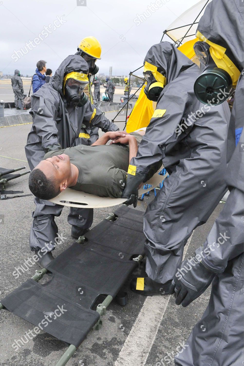 Radioactive Decontamination Drill Editorial Stock Photo - Stock Image ...