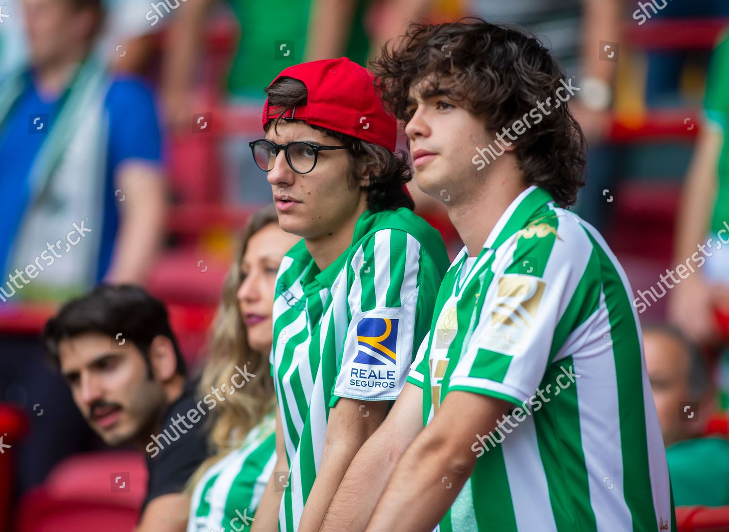 Real Betis Fans Inside Brentford Community Editorial Stock Photo ...