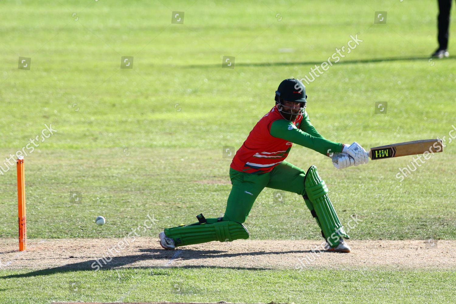 Aaron Lilley Plays Reverse Sweep During Editorial Stock Photo - Stock ...