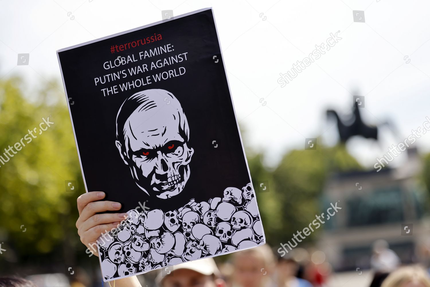 Poster Skull Face By Vladimir Putin Editorial Stock Photo - Stock Image ...