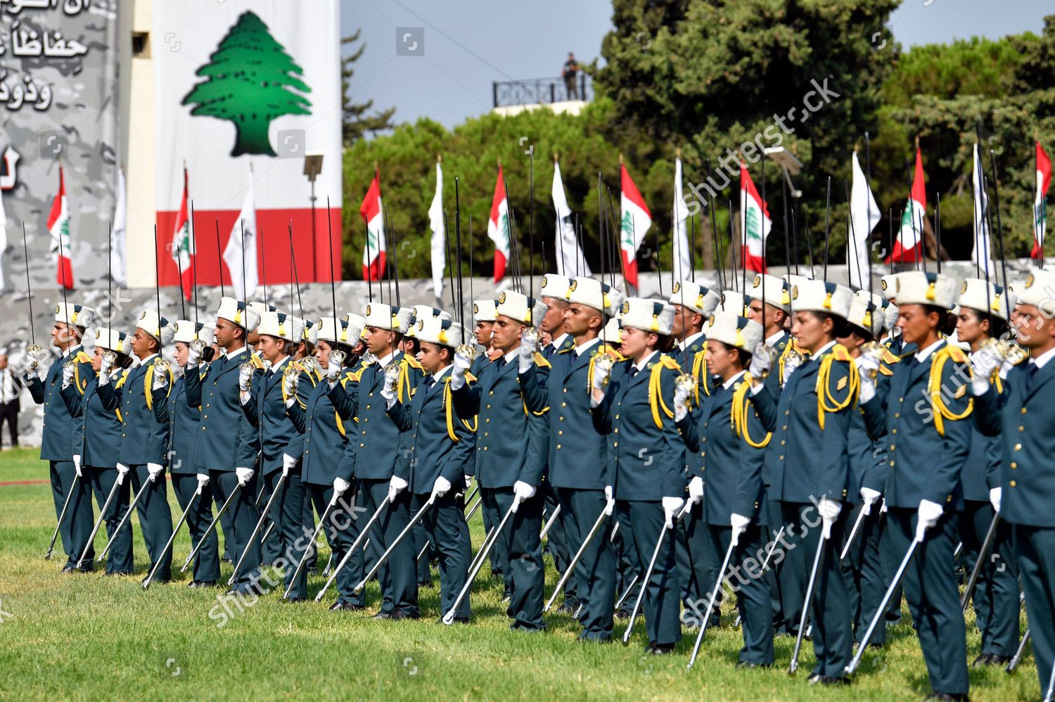 Lebanese Army Graduate Officers Attend Graduation Editorial Stock Photo ...