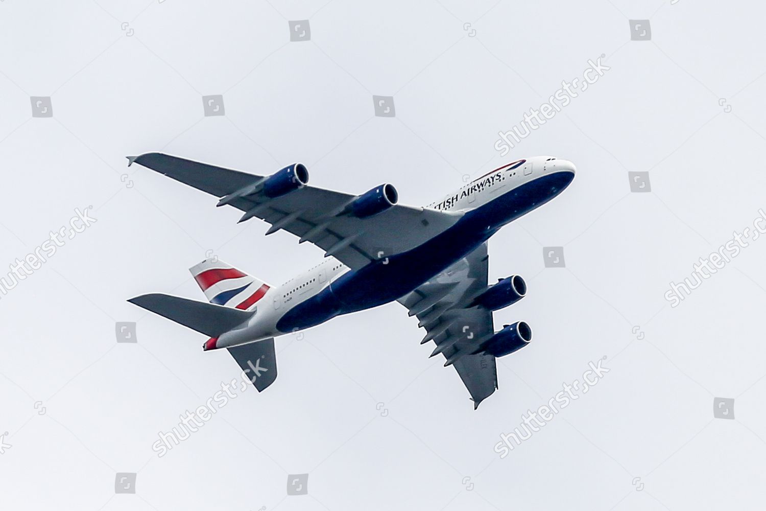 British Airways A380 Aircraft Seen Flying Editorial Stock Photo - Stock ...