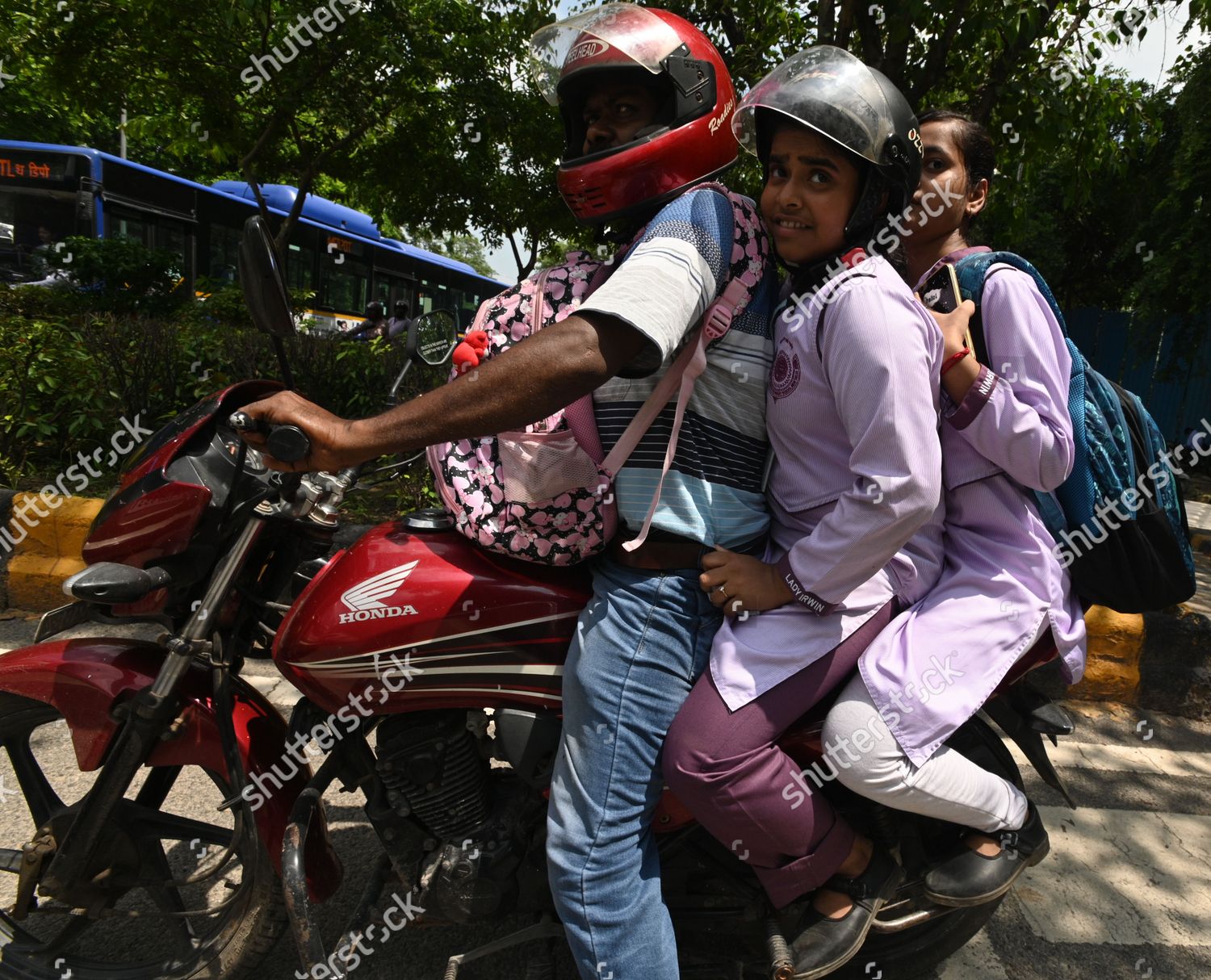 School Students Returning Home Along Their Editorial Stock Photo ...