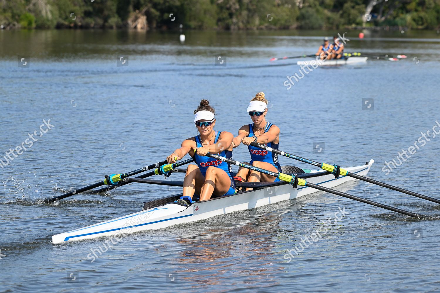 Italian National Rowing Team Training Sabudia Editorial Stock Photo ...