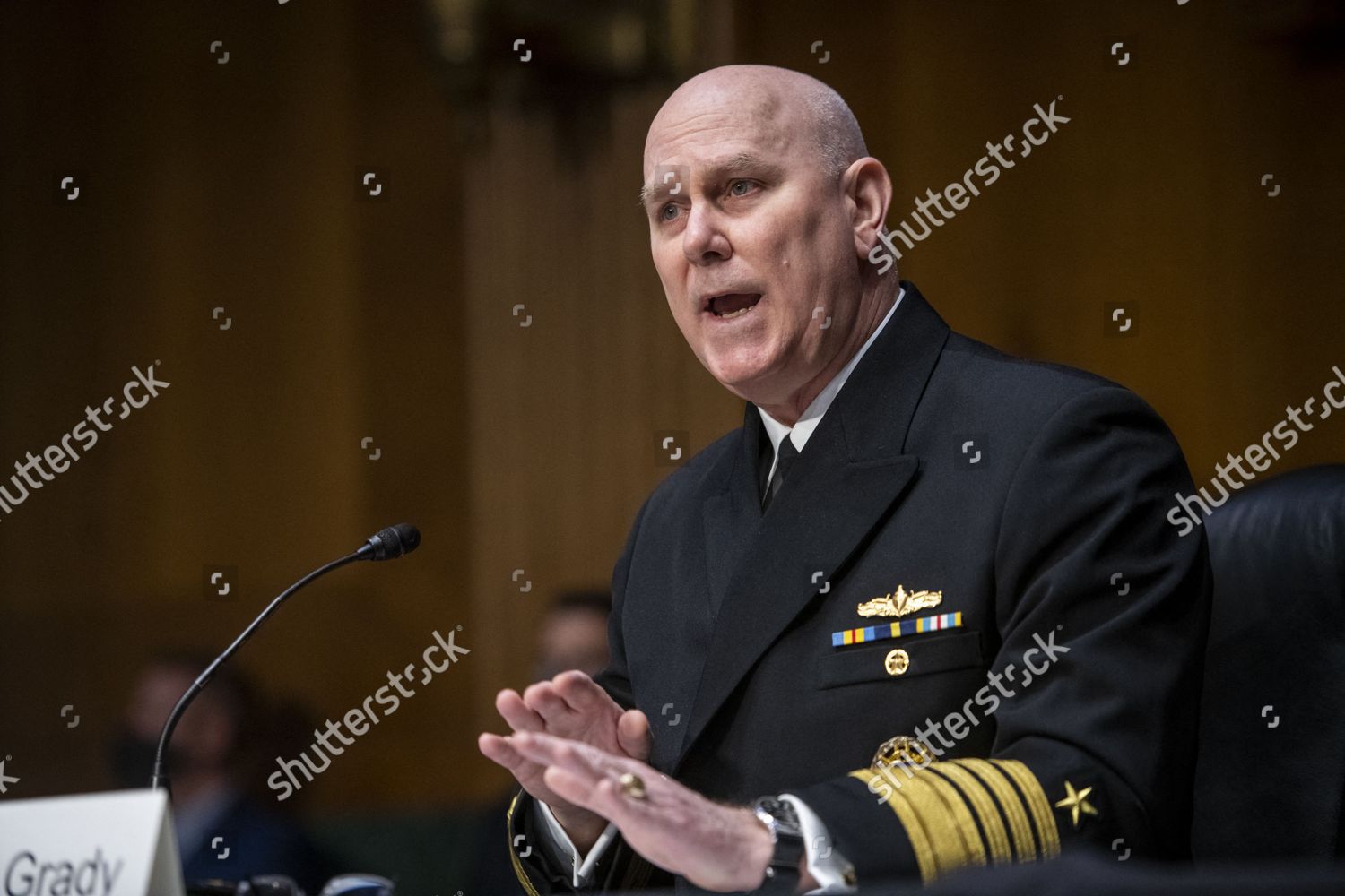 Admiral Christopher W Grady Usn Appears Editorial Stock Photo - Stock ...