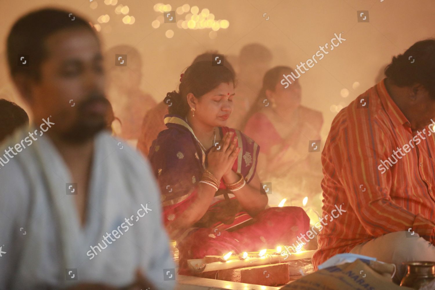 Hindu Devotees Offer Prayer They Take Editorial Stock Photo - Stock ...