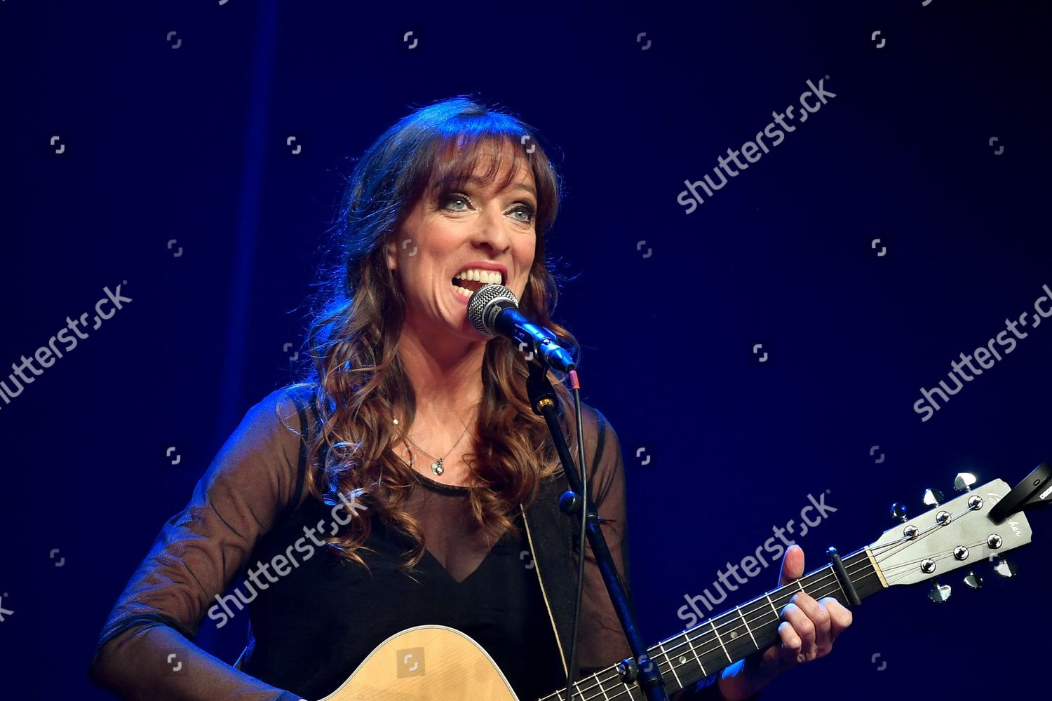 Lynda Lemay Performs During Concert Olympia Editorial Stock Photo ...