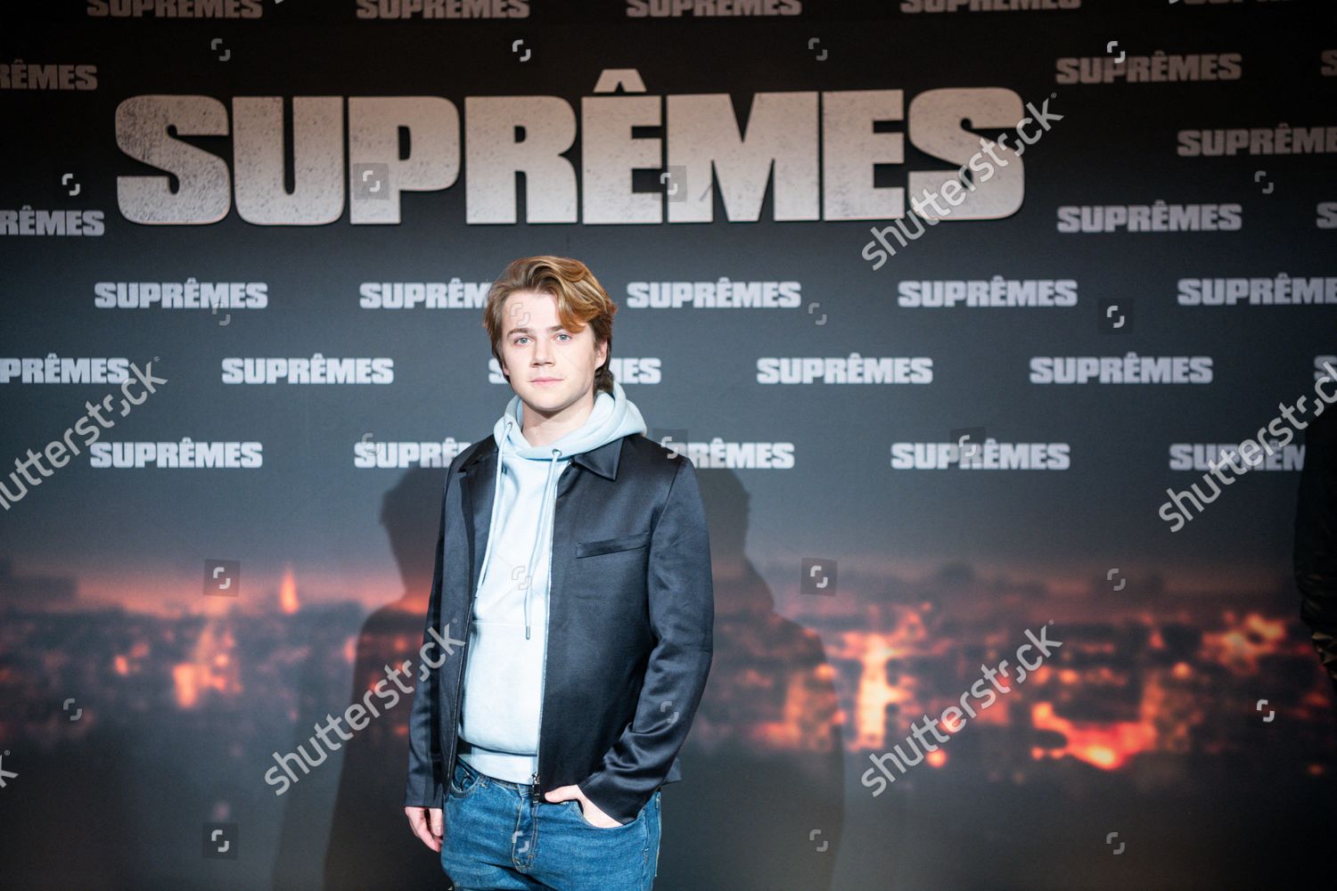 French Actor Felix Lefebvre Poses During Editorial Stock Photo - Stock ...