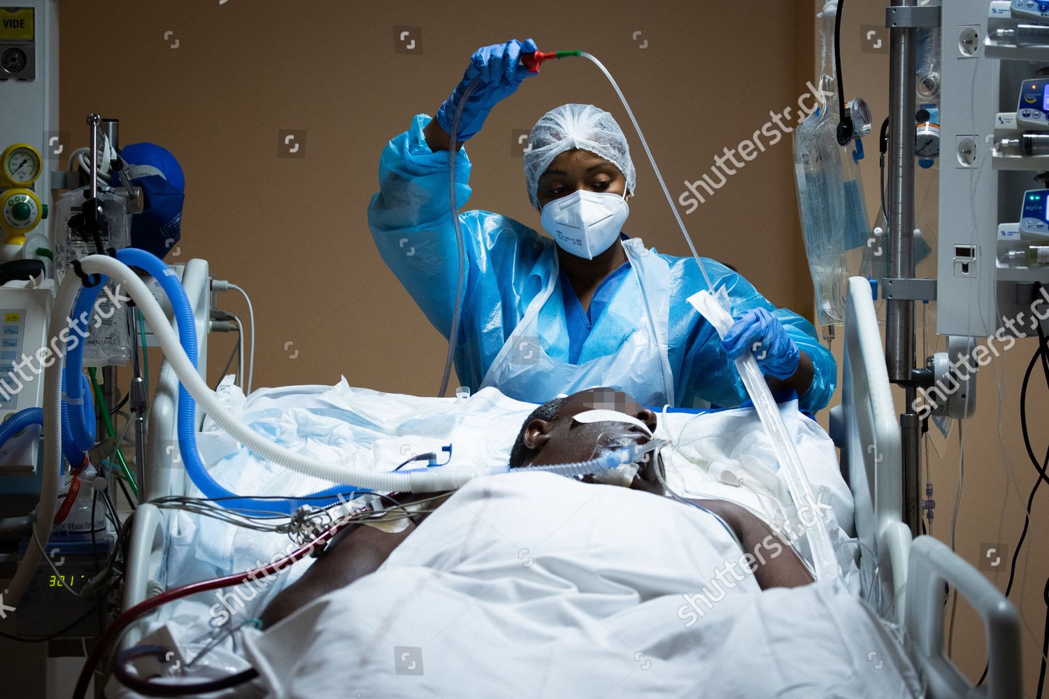 Nurse Takes Care Patient Infected Covid19 Editorial Stock Photo - Stock ...