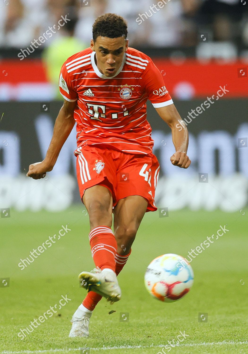 Munichs Jamal Musiala Action During German Editorial Stock Photo ...