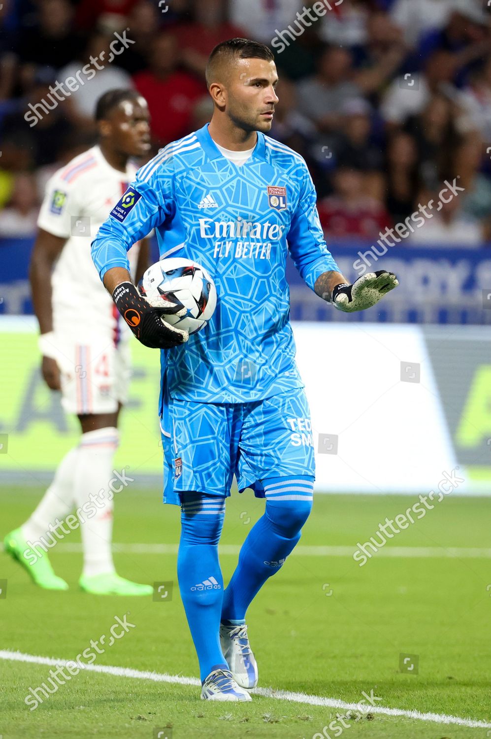 Goalkeeper Lyon Anthony Lopes During French Editorial Stock Photo ...