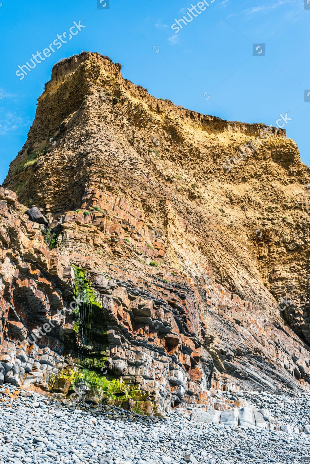 Cliffs On Sandymouth Bay Beach National Editorial Stock Photo - Stock ...
