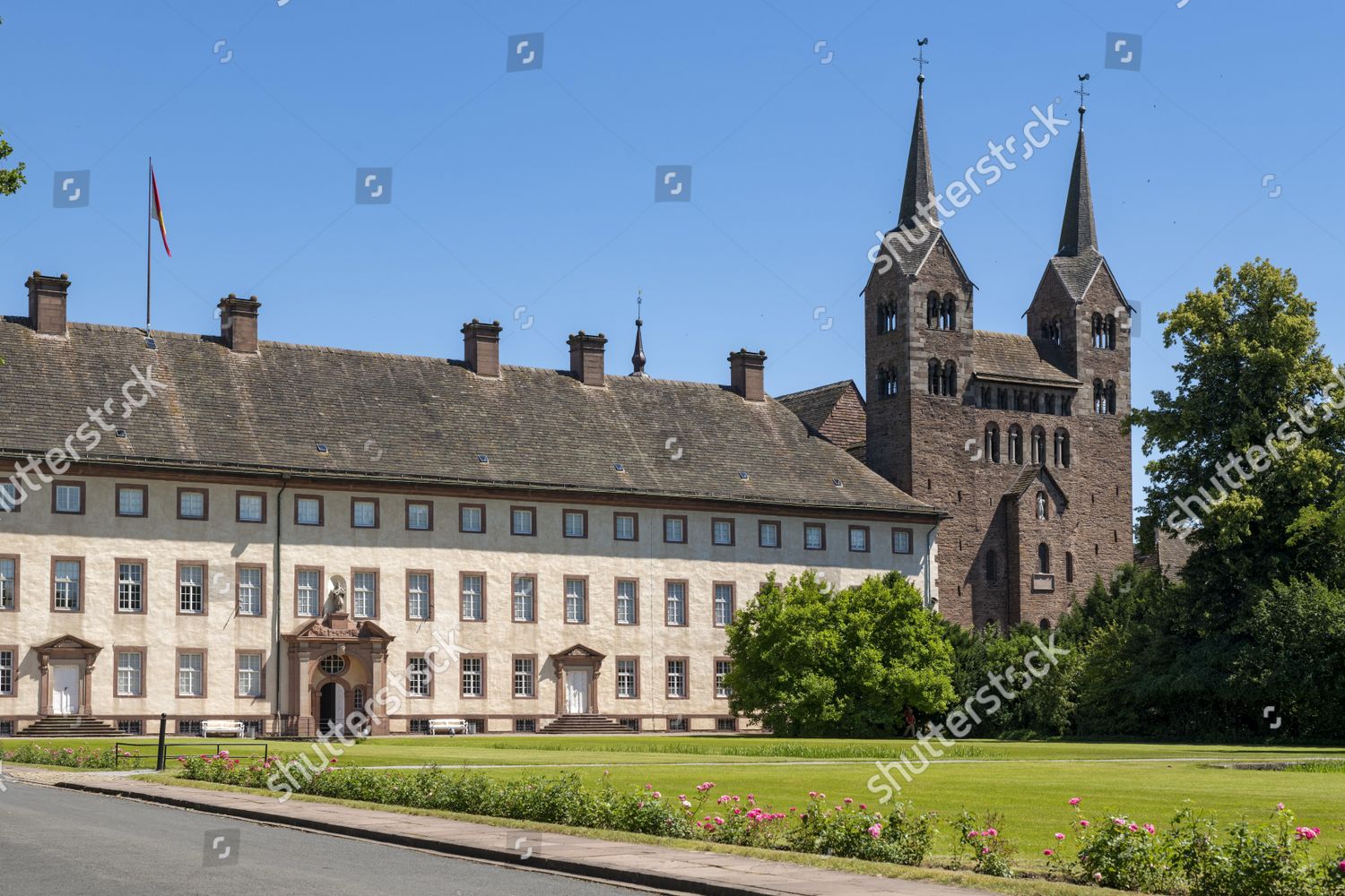 Corvey Monastery Hoexter North Rhinewestphalia Germany Editorial Stock ...
