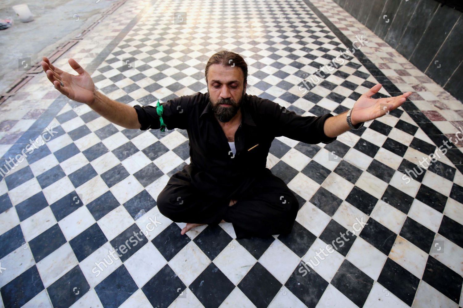 Man Offers His Prayers Imam Bargah Editorial Stock Photo - Stock Image ...