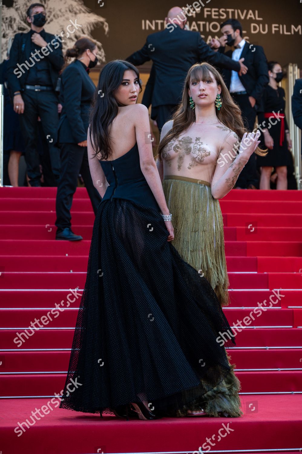 Lr Sisters Milla Koukla Lapidus Arrive Editorial Stock Photo - Stock Image | Shutterstock
