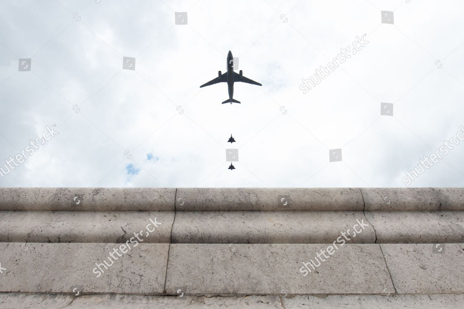French Military Airplanes Fly Over Paris Editorial Stock Photo - Stock ...