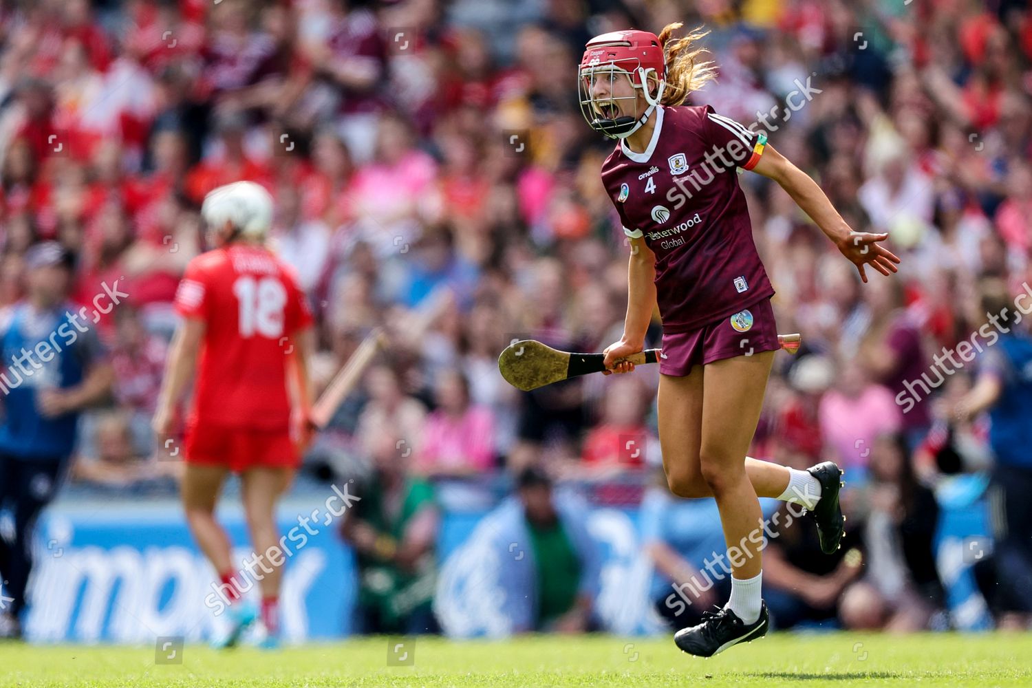 Cork Vs Galway Galways Ciara Hickey Editorial Stock Photo - Stock Image ...