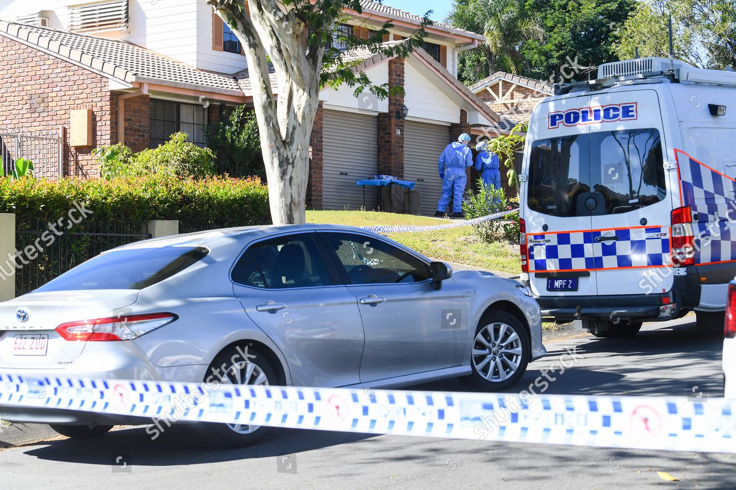 Police Conduct Investigation Crime Scene House Editorial Stock Photo ...