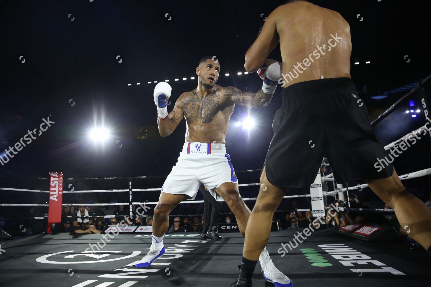 Tony Yoka Versus Petar Milas During Editorial Stock Photo - Stock Image ...