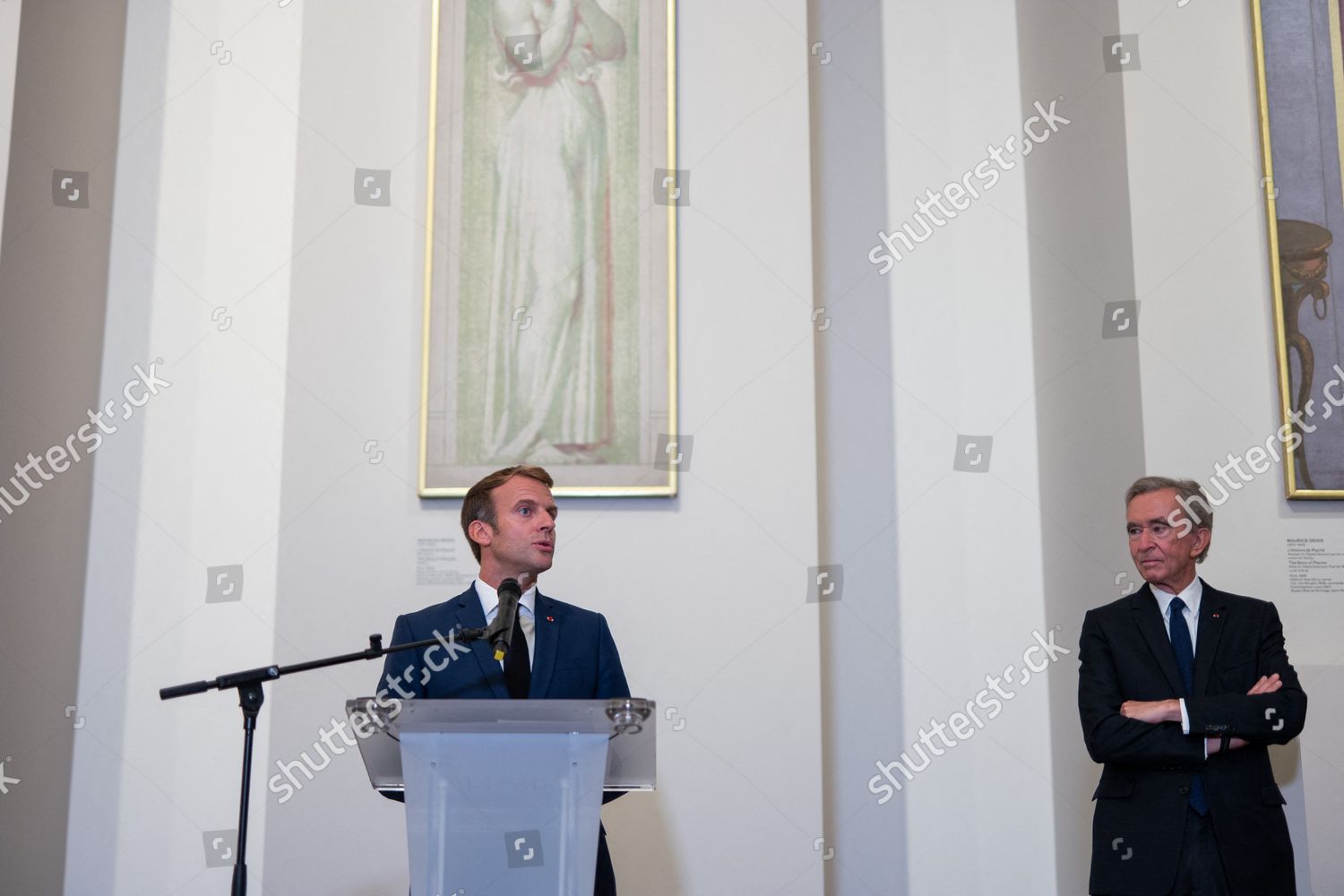 President Emmanuel Macron Et Bernard Arnault Editorial Stock Photo ...