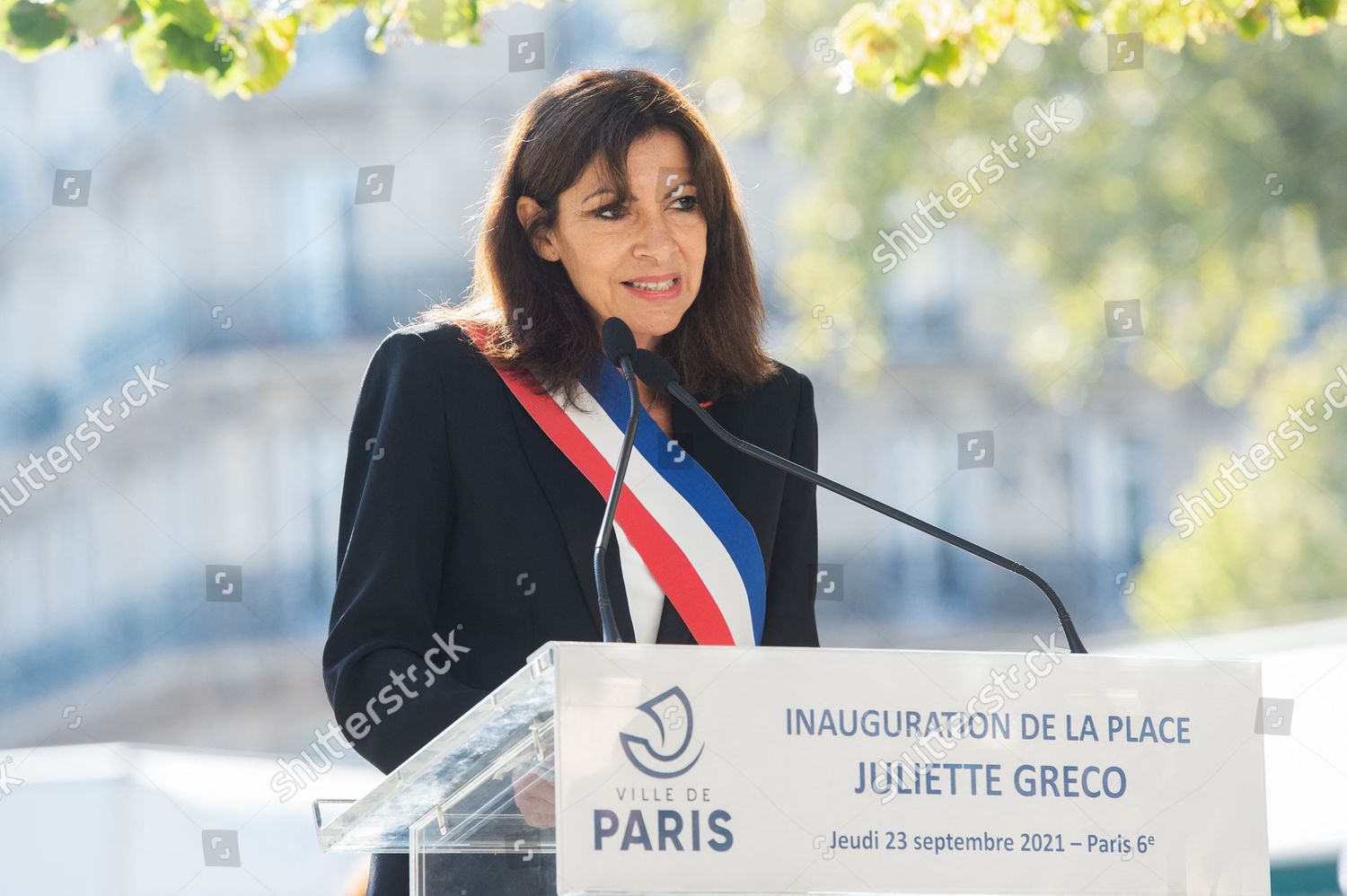 Annehidalgo Mayor Paris Attends Inauguration Place Editorial Stock ...