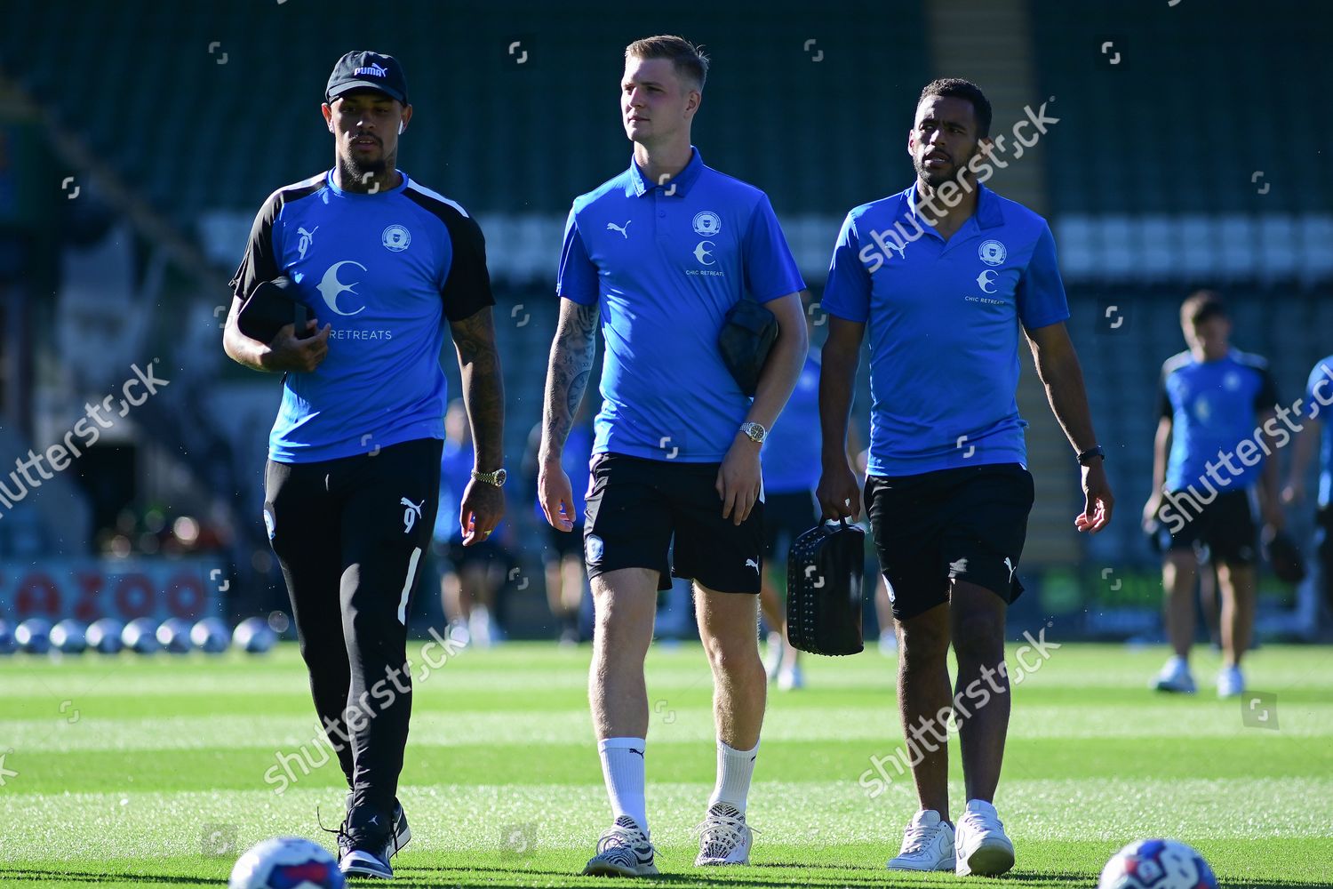 Peterborough United Players Arrive Before Efl Editorial Stock Photo ...