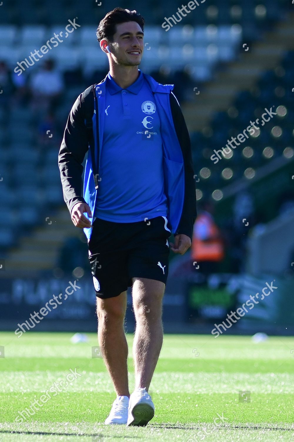 Peterborough United Players Arrive Before Efl Editorial Stock Photo ...