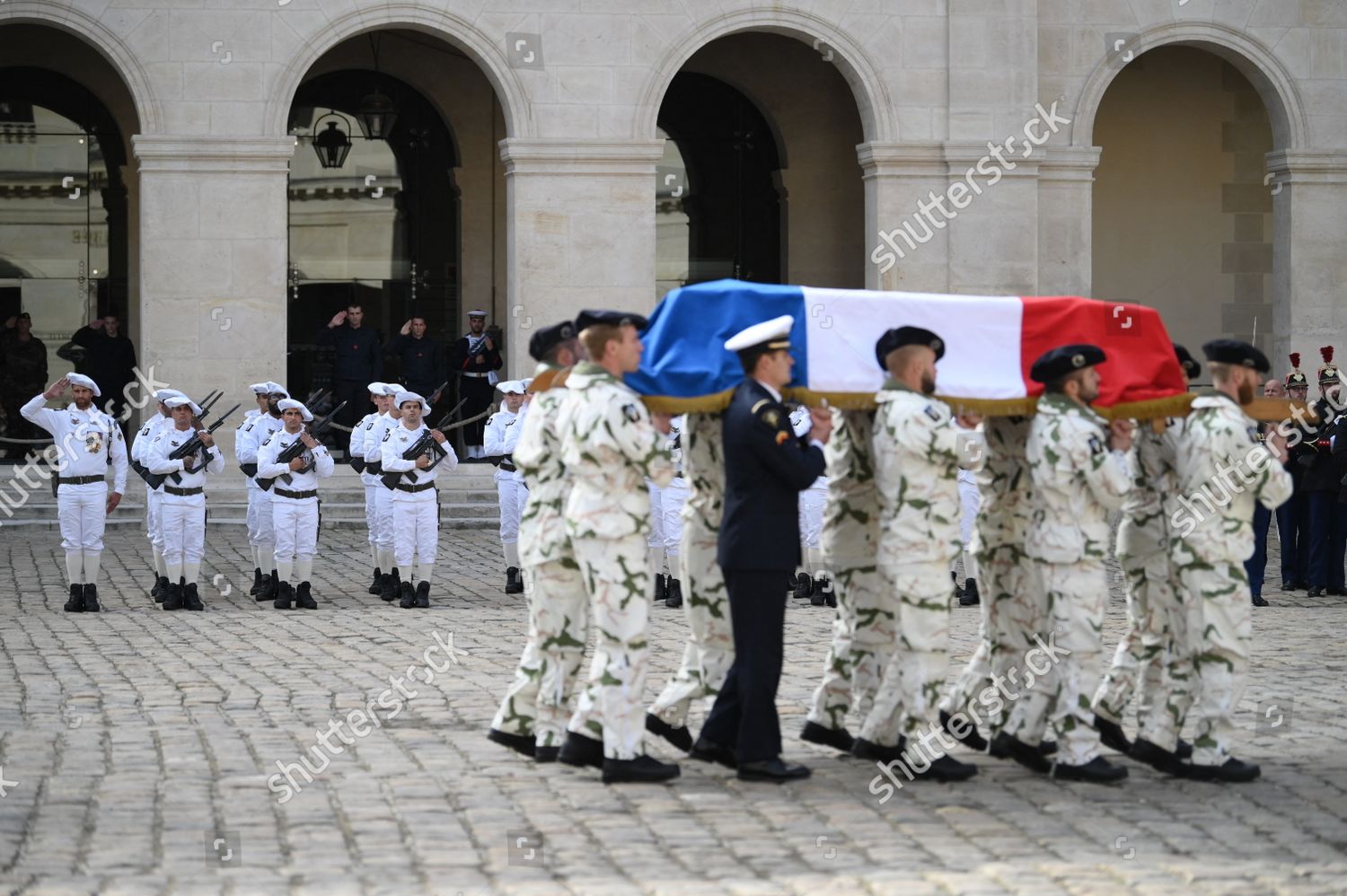 French Army Alpine Hunters Carry Coffin Editorial Stock Photo - Stock ...