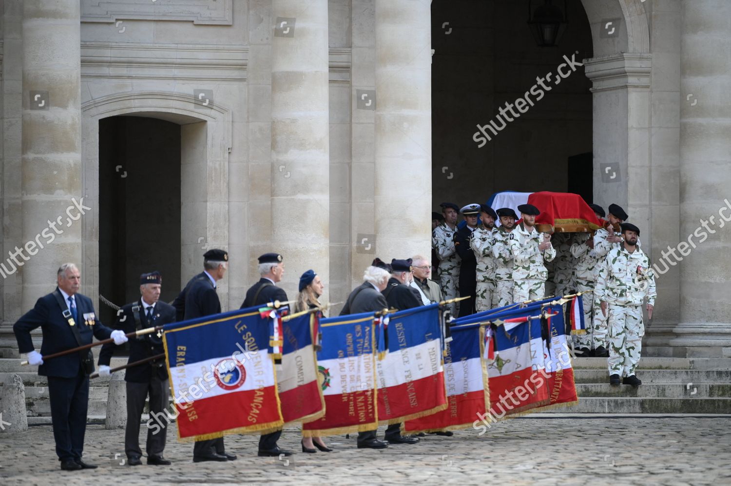 French Army Alpine Hunters Carry Coffin Editorial Stock Photo - Stock ...