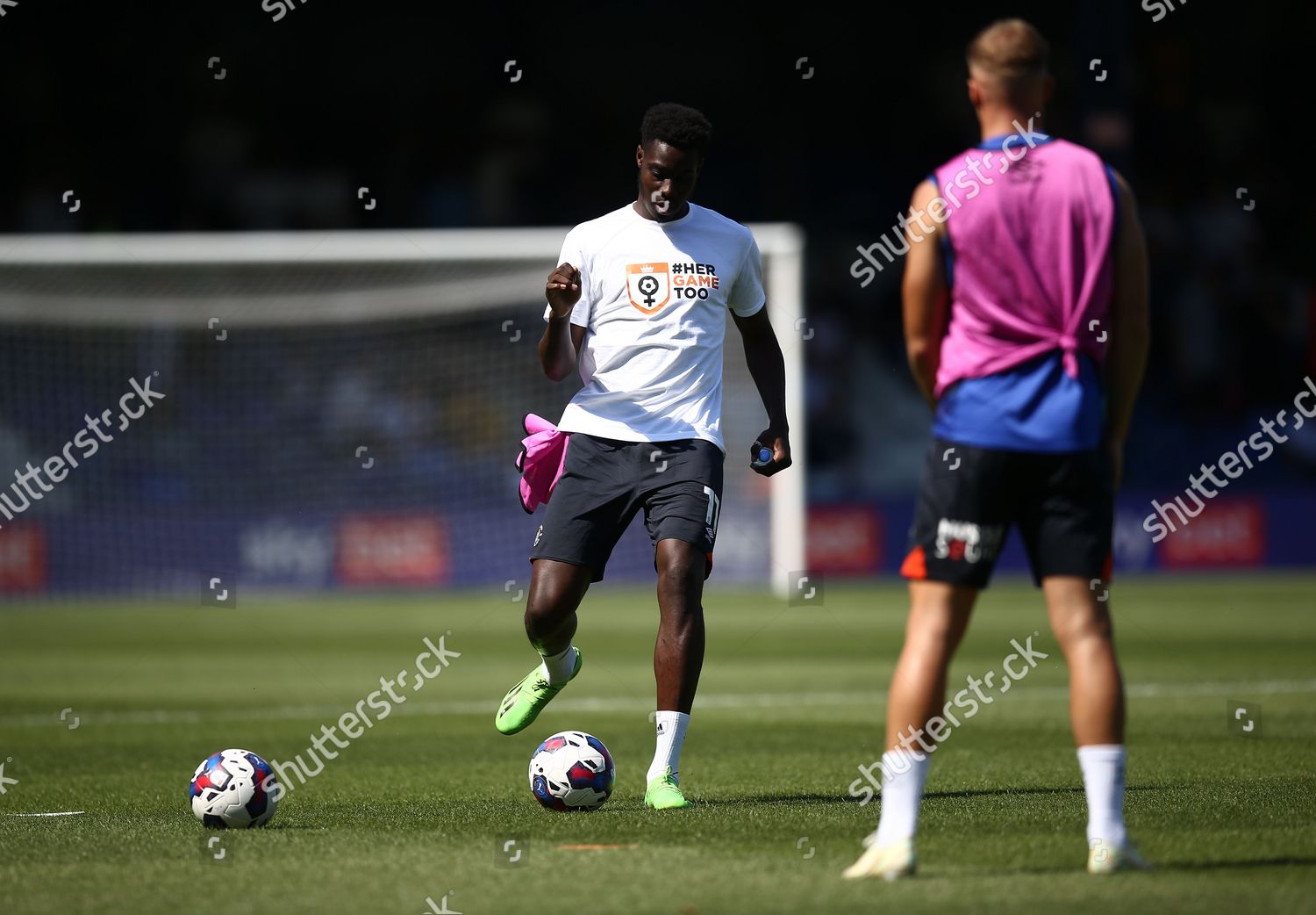 Elijah Adebayo Luton Town Warms Editorial Stock Photo - Stock Image ...