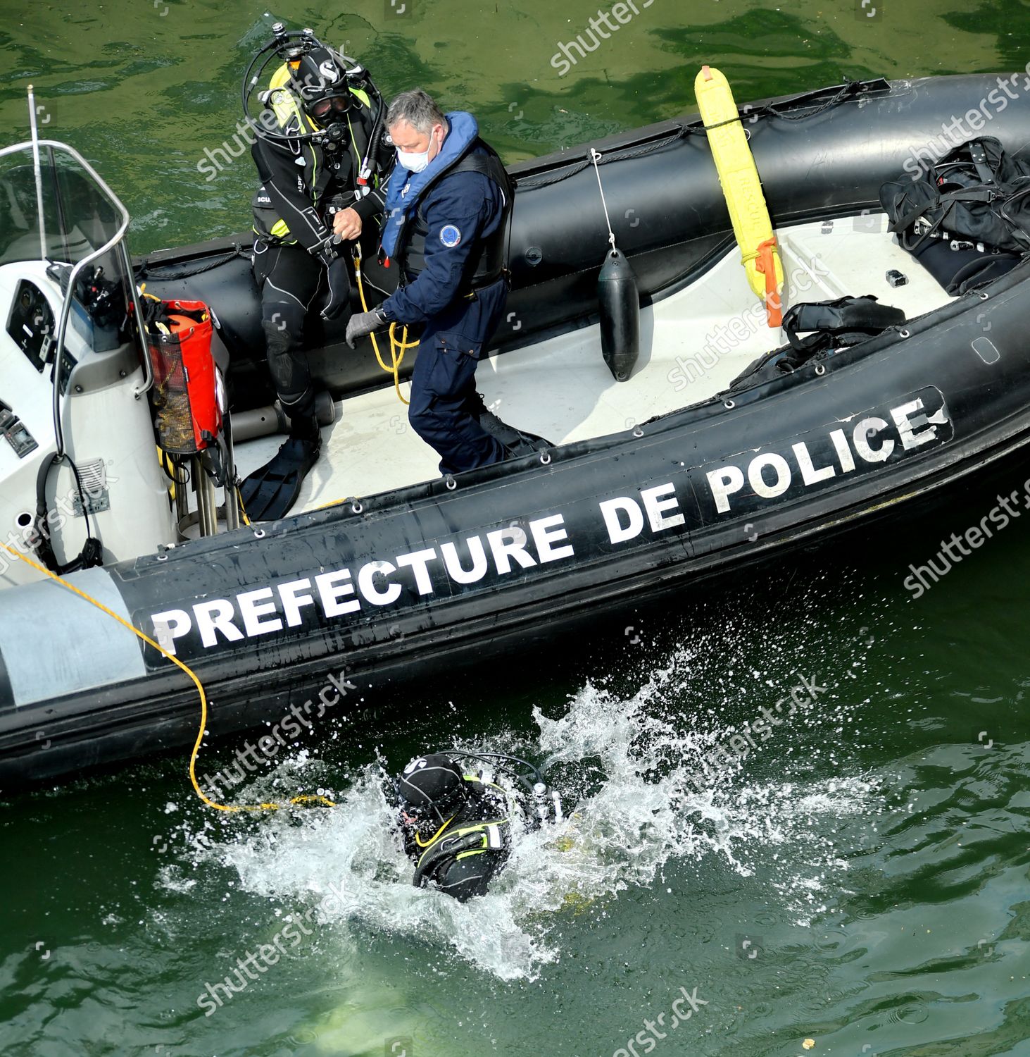 Training Fluvial Brigade Paris Police Prefecture Editorial Stock Photo ...