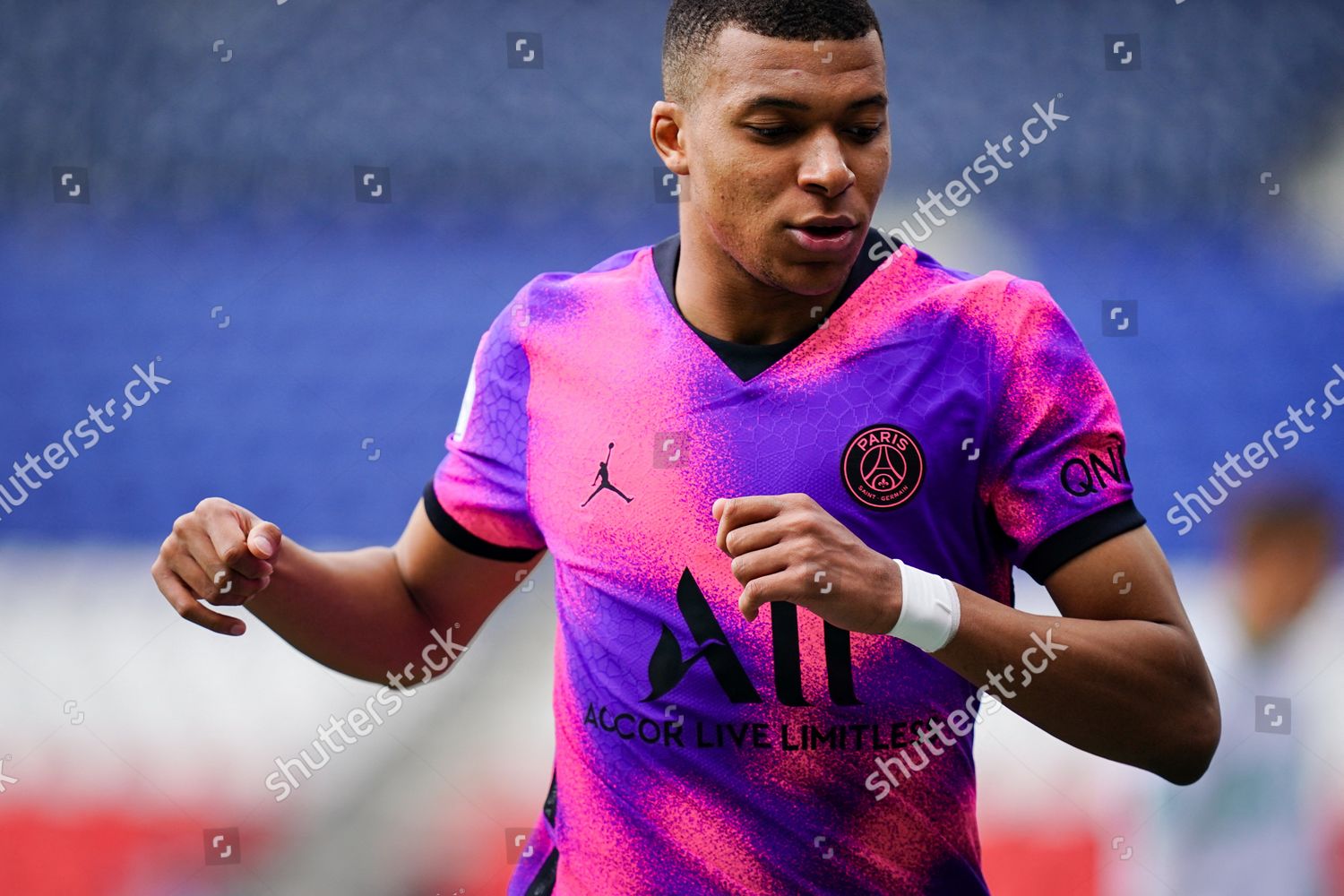 Portrait Kylian Mbappe During French Ligue Editorial Stock Photo ...