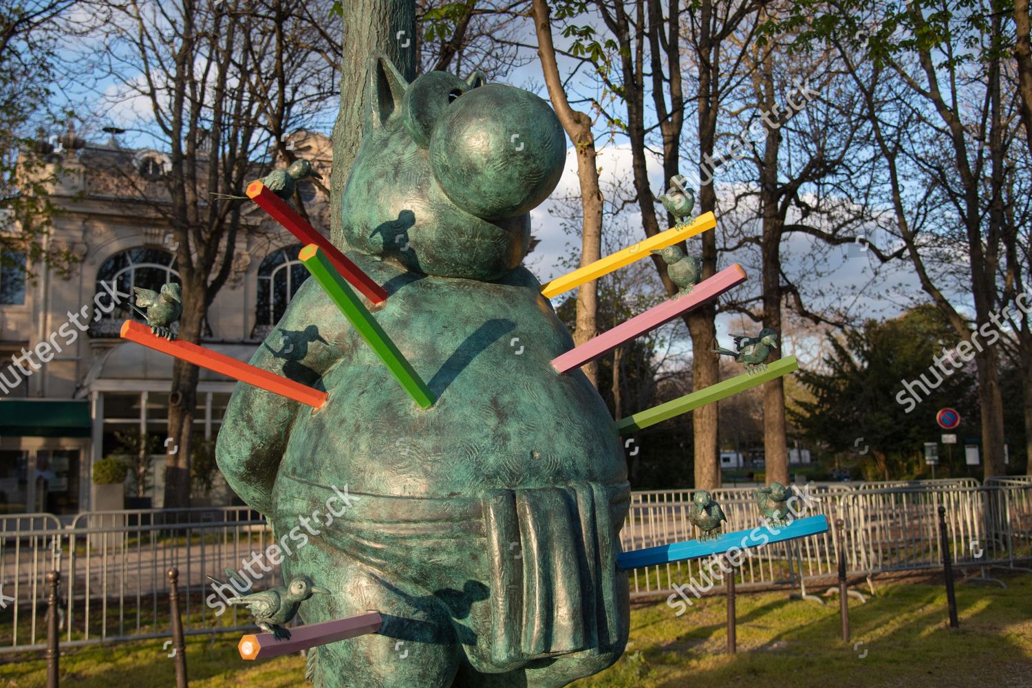Sculptures Le Chat Cat By Artist Editorial Stock Photo - Stock Image ...