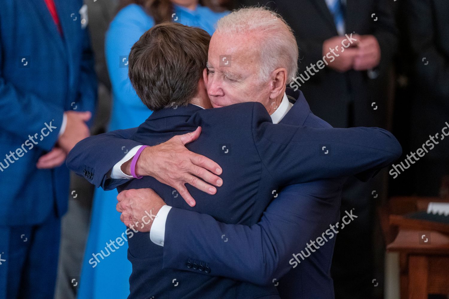 Us President Joe Biden Hugs His Editorial Stock Photo - Stock Image ...
