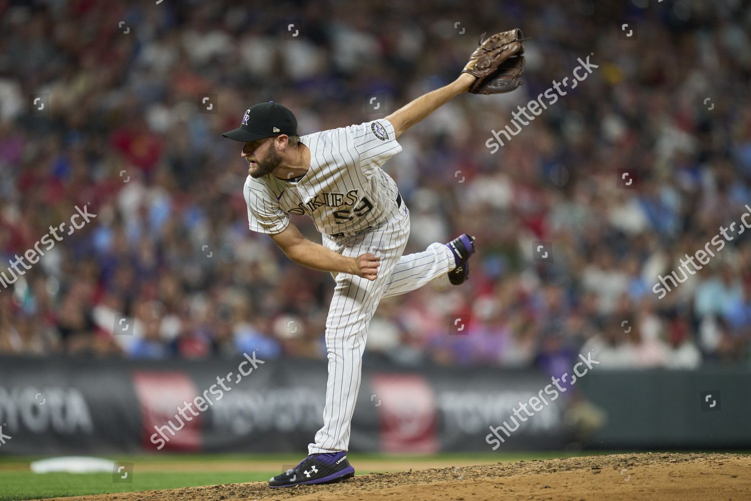 Colorado Pitcher Jake Bird 59 Throws Editorial Stock Photo - Stock ...