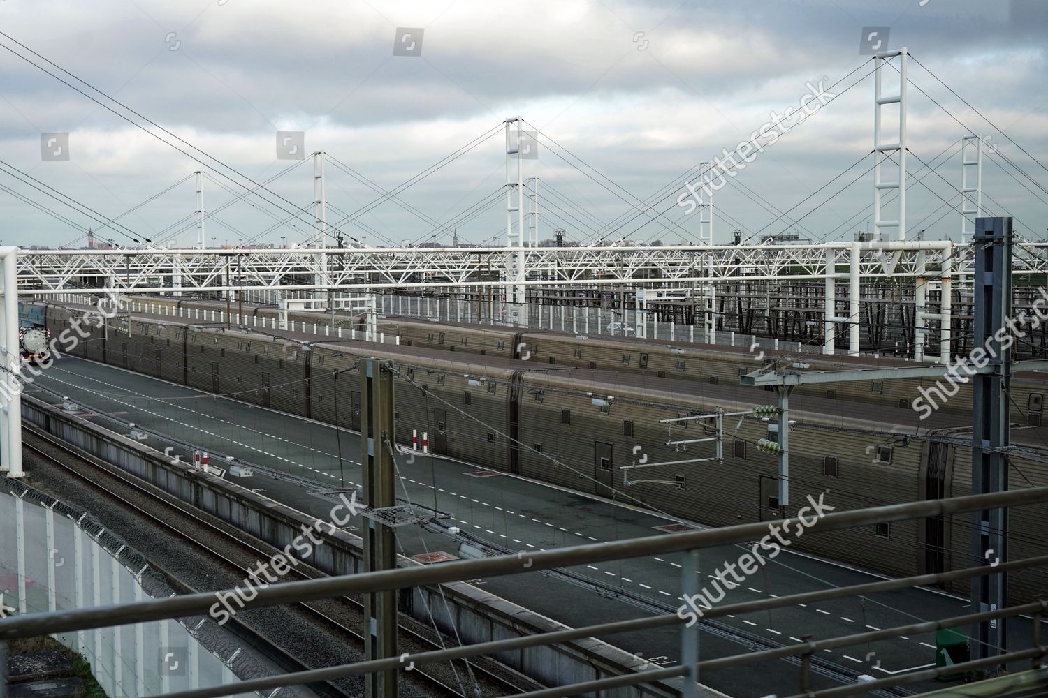 View Shuttles Eurotunnel Terminal Part Visit Editorial Stock Photo ...